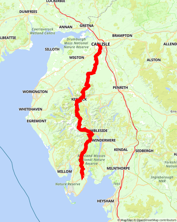 cumbria-way-map – HiiKER